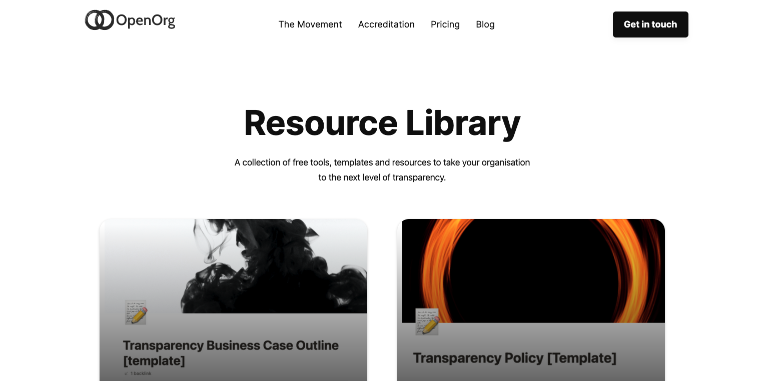 Open Org Resources